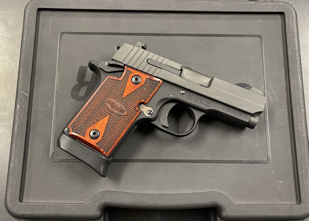 USED Excellent Condition Sig Sauer P938 Rose Wood 938-9-RG-AMBI - Semi ...