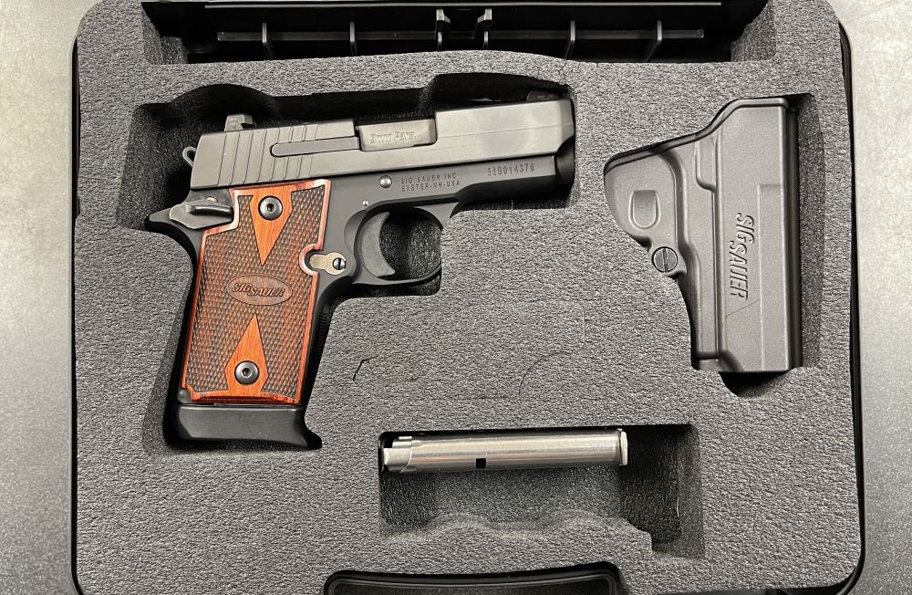 USED Excellent Condition Sig Sauer P938 Rose Wood 938-9-RG-AMBI - Semi ...